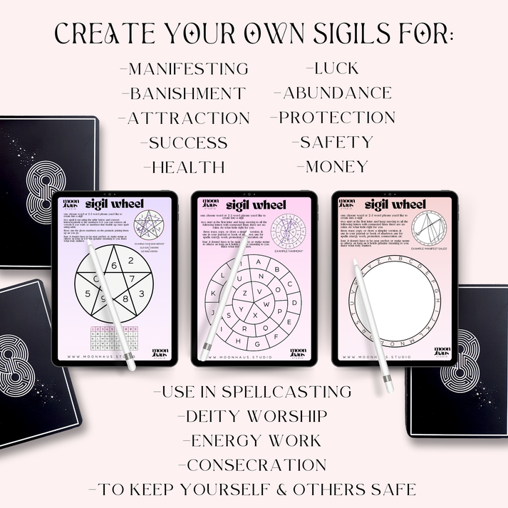 sigil magick: three methods for sigil creation & work sheets PDF for p – MoonHaus Studio