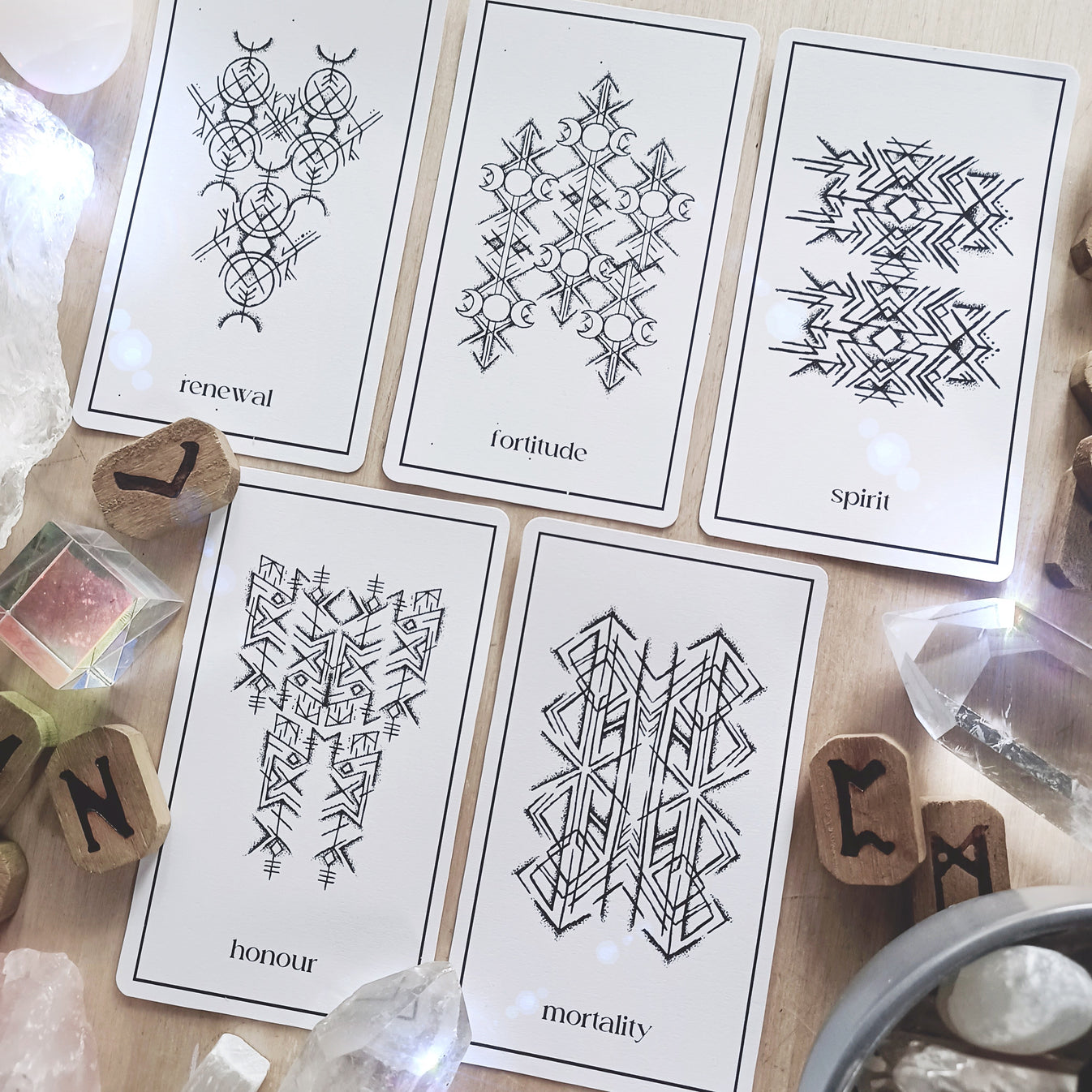 digital rune deck: Shadow Sigils, printable deck with guidebook ...