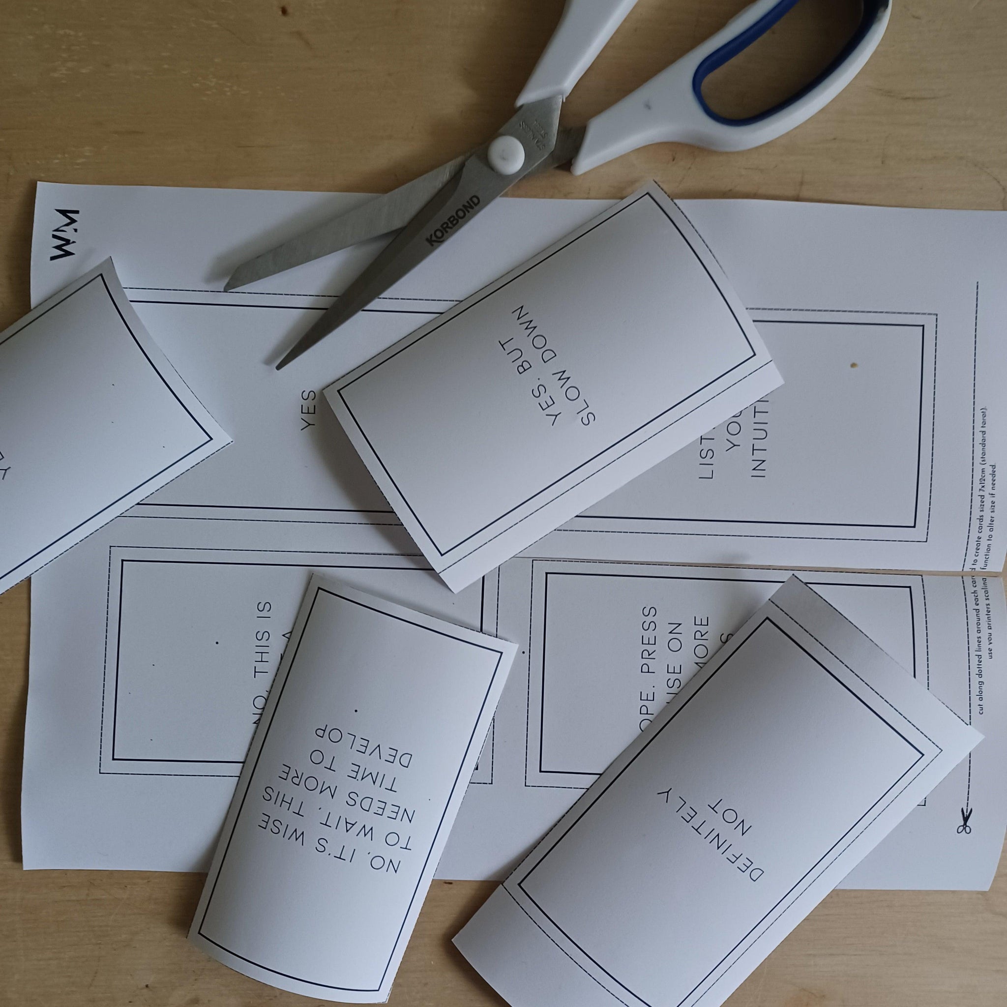 yes/no digital clarification deck: clarifier cards, printable download ...