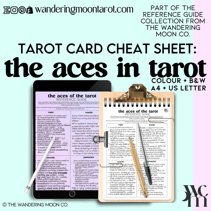 tarot cheat sheets – moon haus studio
