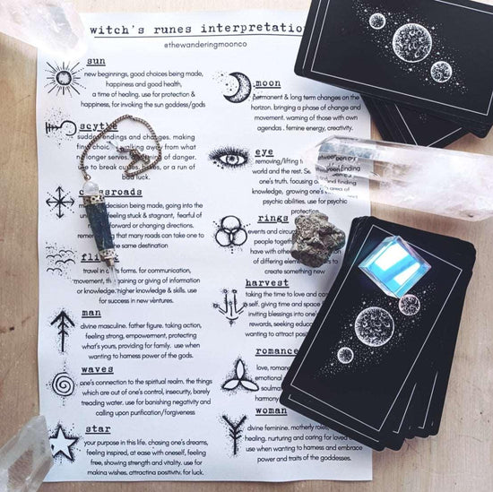witches runes pendulum chart, use the witches runes to divine messages ...